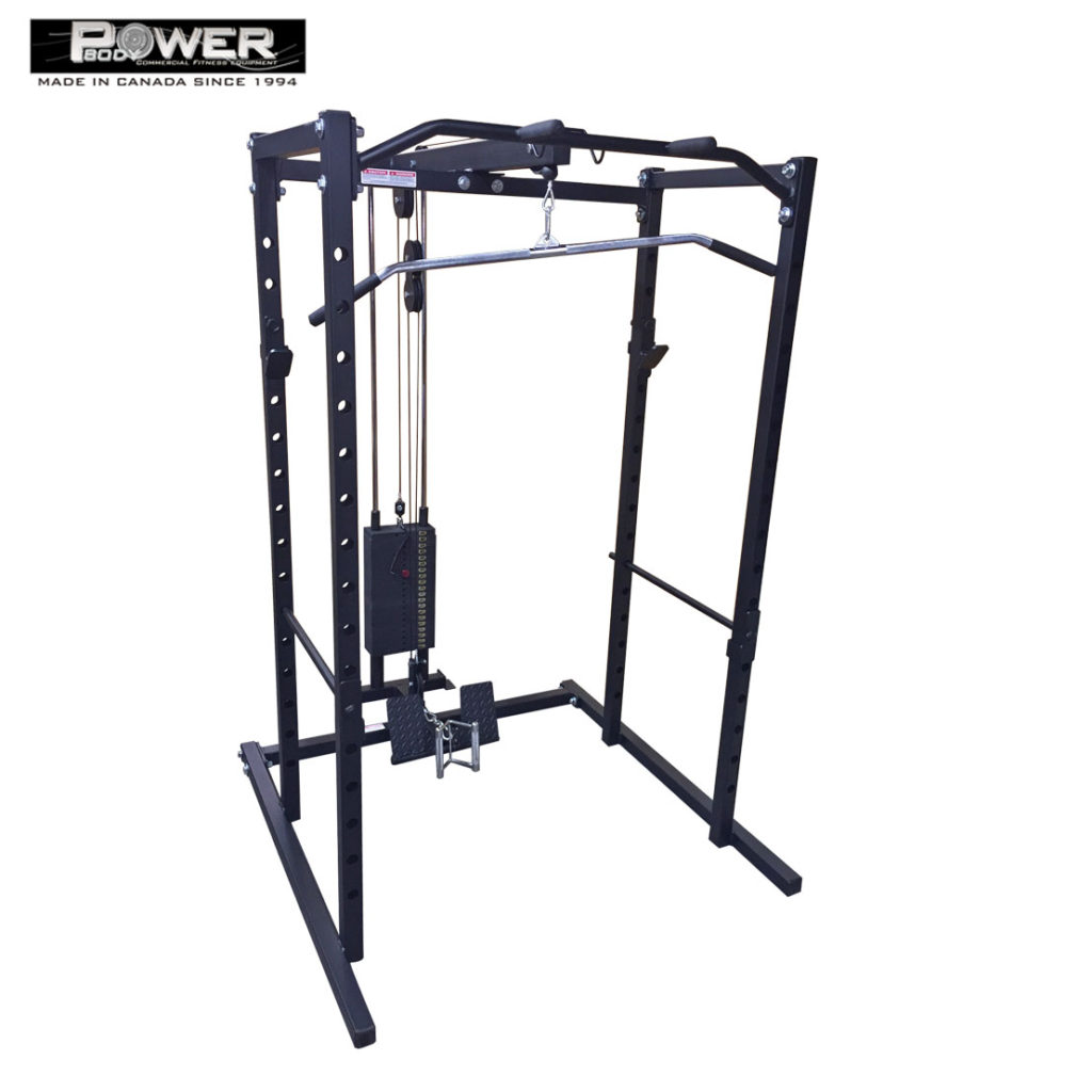#1720 POWER CORE ELITE HALF RACK WITH SELECTORIZED HIGH LAT/LOW ROW ...