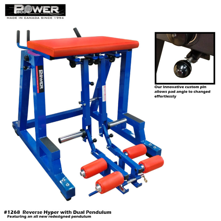 #1268 POWER CORE ELITE REVERSE HYPER WITH DUAL PENDULUM | Power Body Fitness Inc.