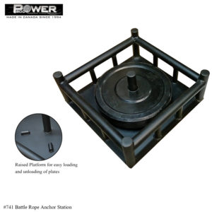 #741 BATTLE ROPE ANCHOR STATION | Power Body Fitness Inc.