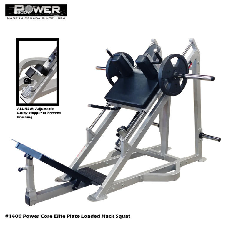 #1400 POWER CORE ELITE HACK SQUAT | Power Body Fitness Inc.