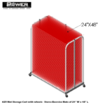 Mat Storage Cart with Wheels | Power Body Fitness Inc.