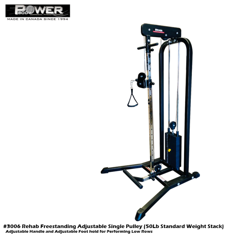 #3006 REHAB SINGLE STATION PULLEY - FREE STANDING | Power Body Fitness Inc.